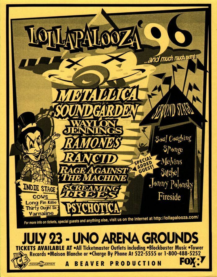30 Years of Lollapalooza: Ranking The "All Killer No Filler" '90s ...