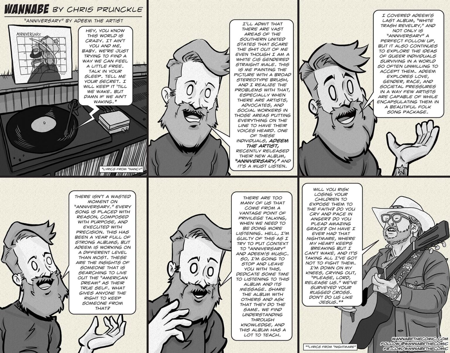 Wannabe Reviews Adeem The Artist's 'Anniversary' - Glide Magazine