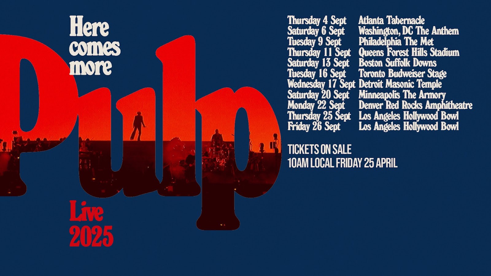 Pulp Announce September North American Tour - Glide Magazine