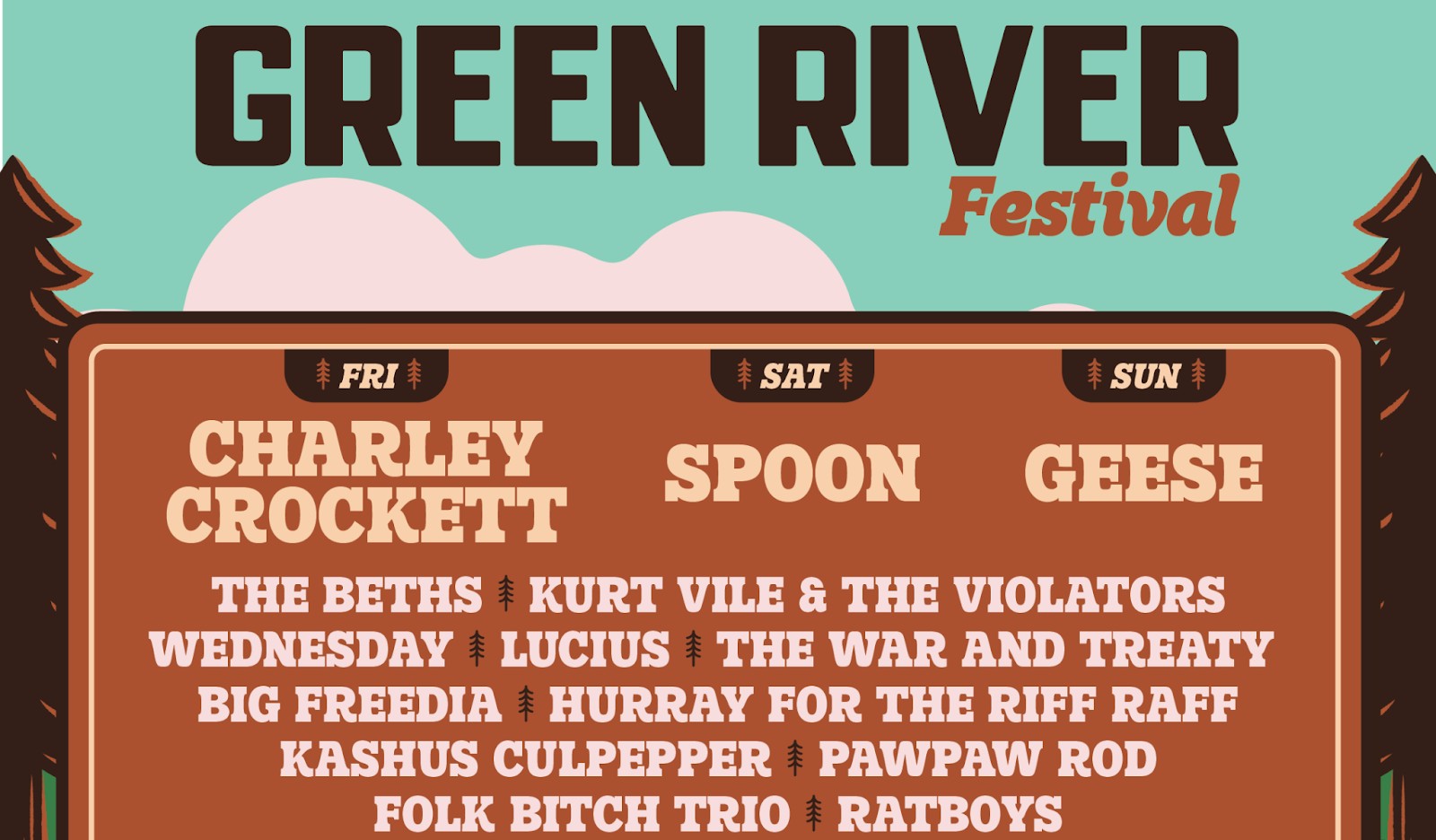 Charley Crockett, Spoon, Geese Lead 2026 Green River Festival - Glide ...